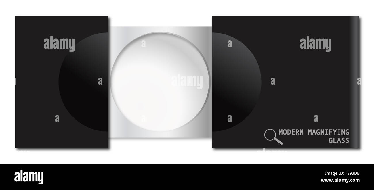 A modern magnifying glass isolated on a white background Stock Photo ...