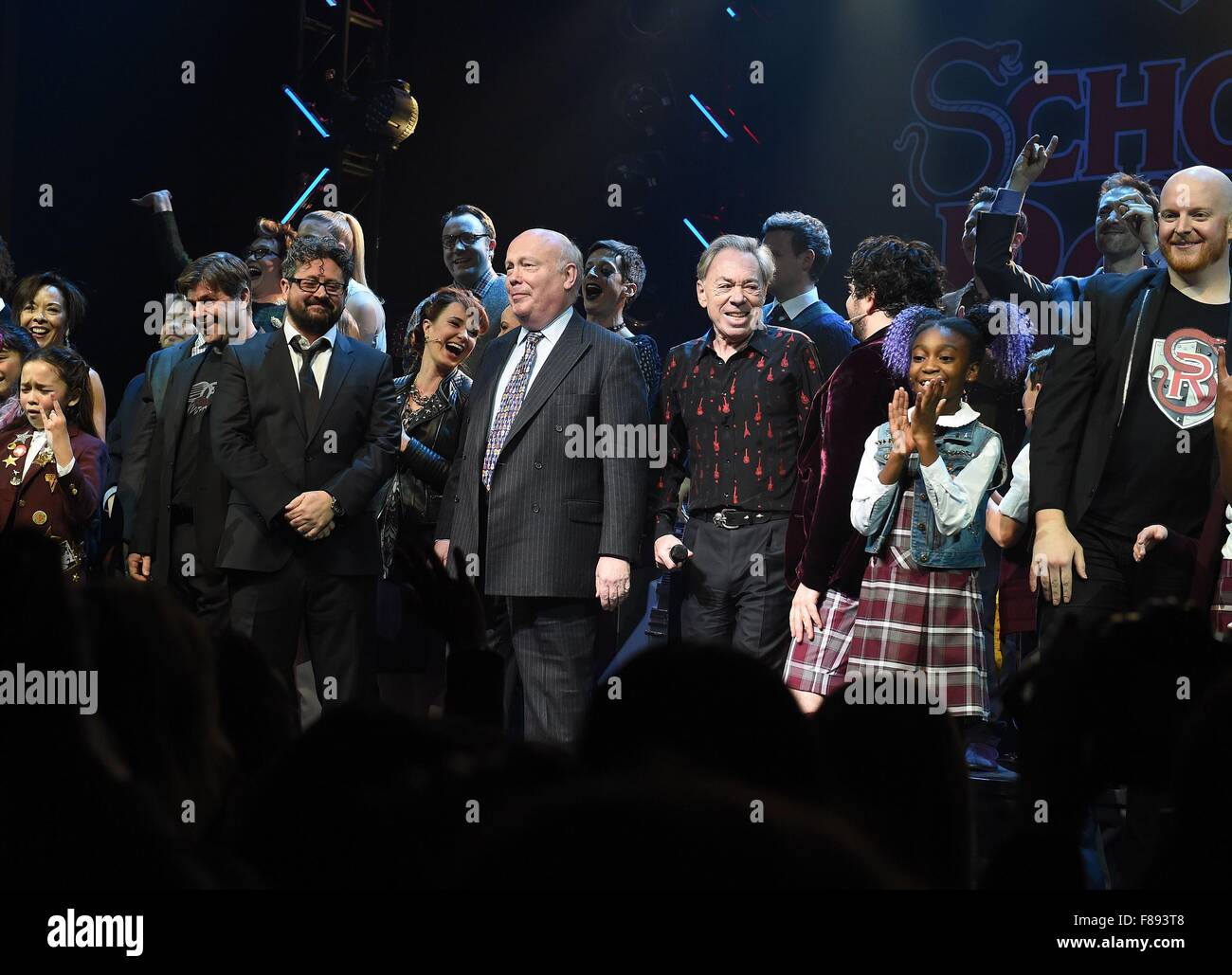 New York, NY, USA. 6th Dec, 2015. Front (L-R) Glenn Slater, Laurence ...