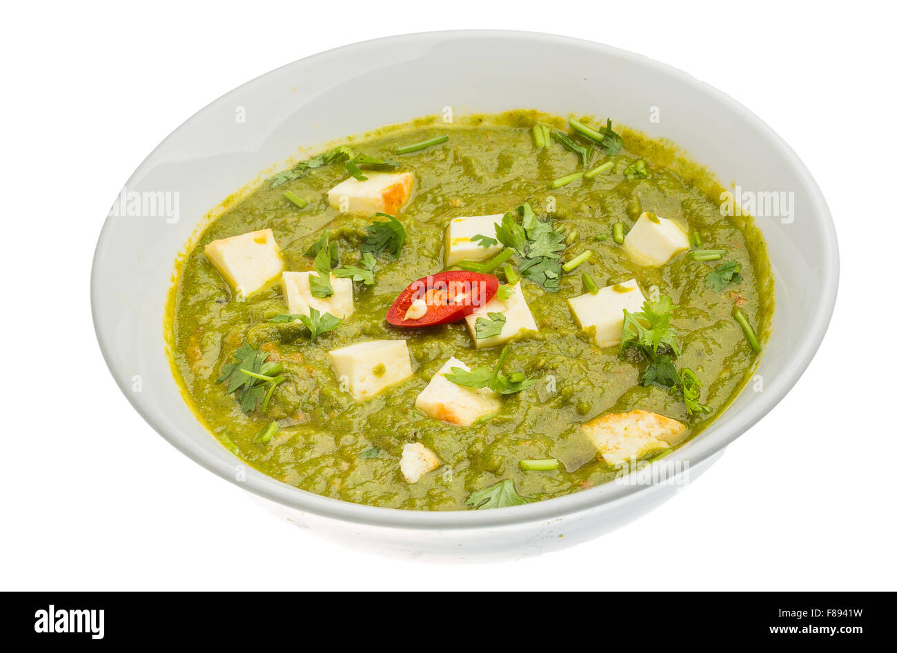 Sag Paneer - traditional Indian food Stock Photo - Alamy