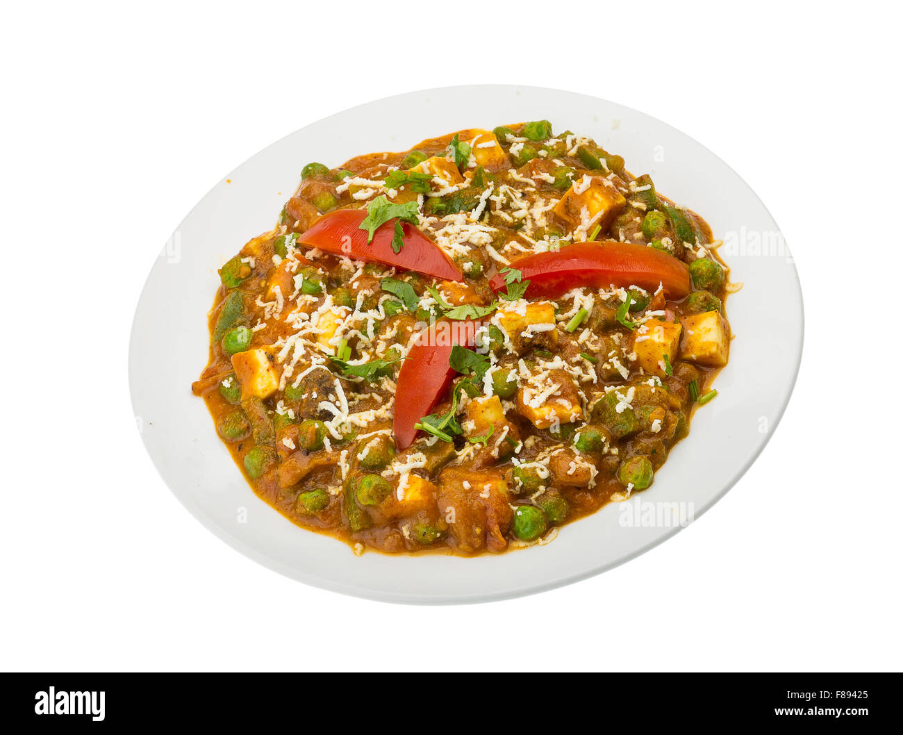 Mutter Paneer - Indian traditional food Stock Photo - Alamy