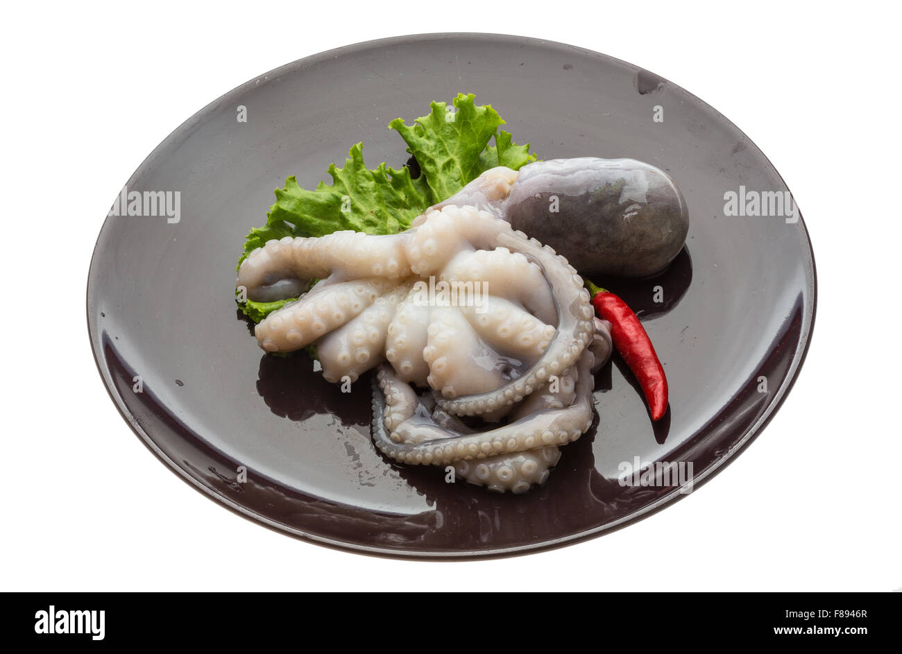 Raw octopus ready for cooking Stock Photo - Alamy