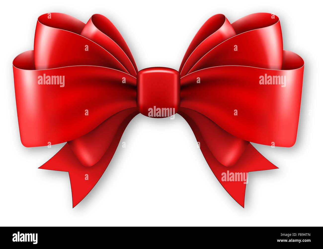 Big red bow Stock Vector Image & Art - Alamy