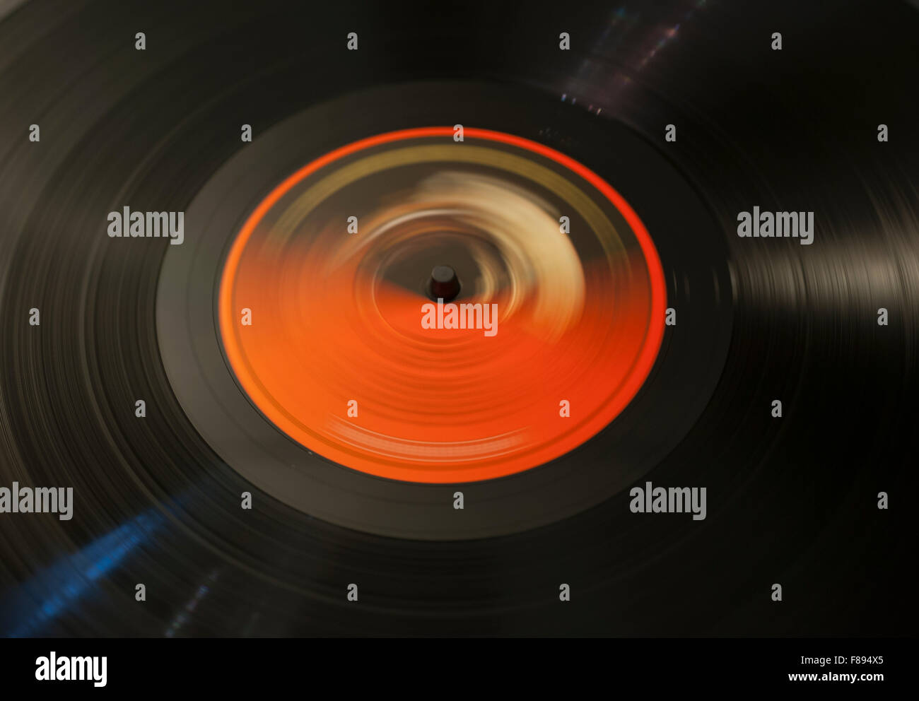 Vinyl record on a contemporary turntable Stock Photo - Alamy