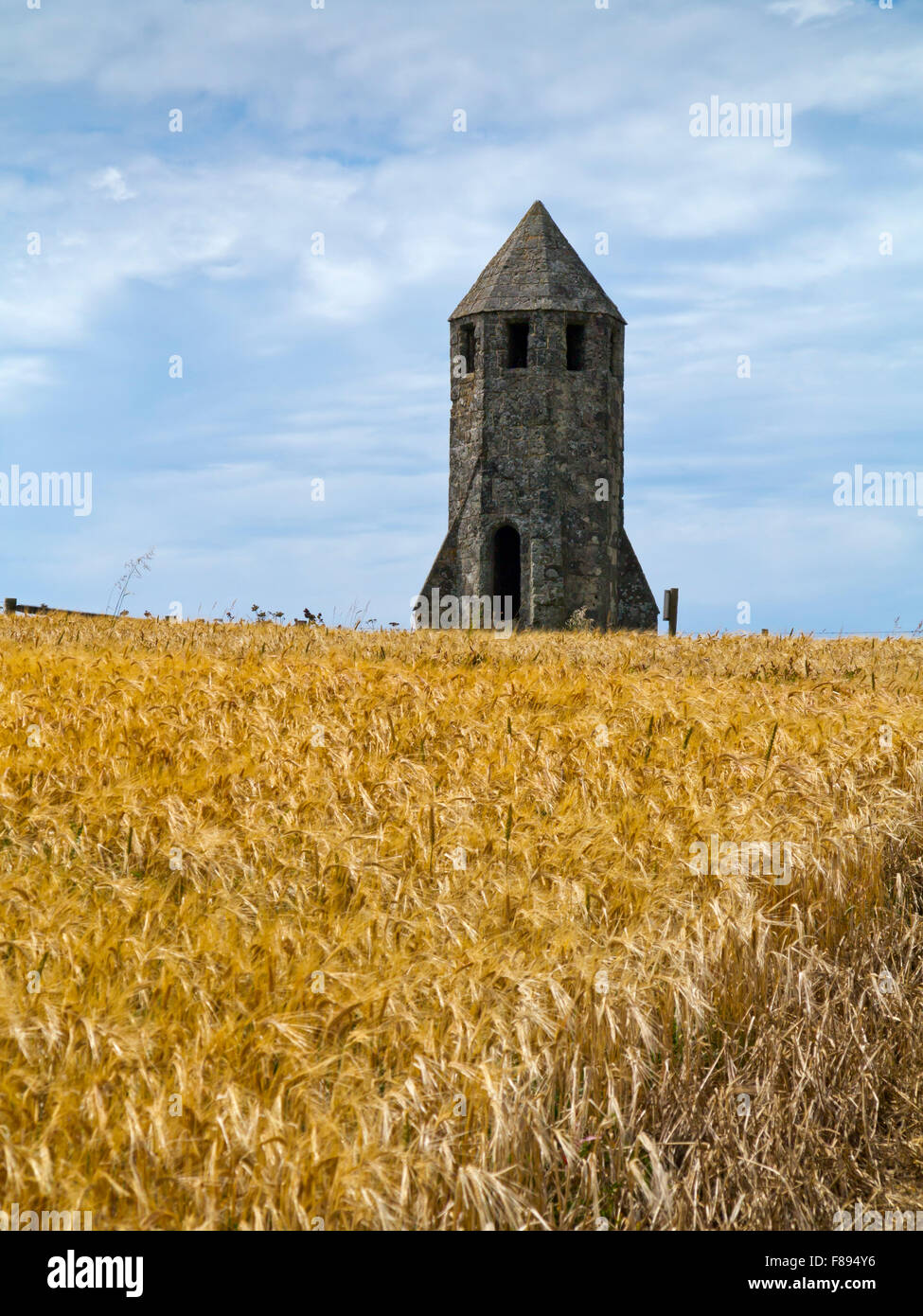 St Catherine's Oratory a medieval lighthouse on St Catherine's Down on ...