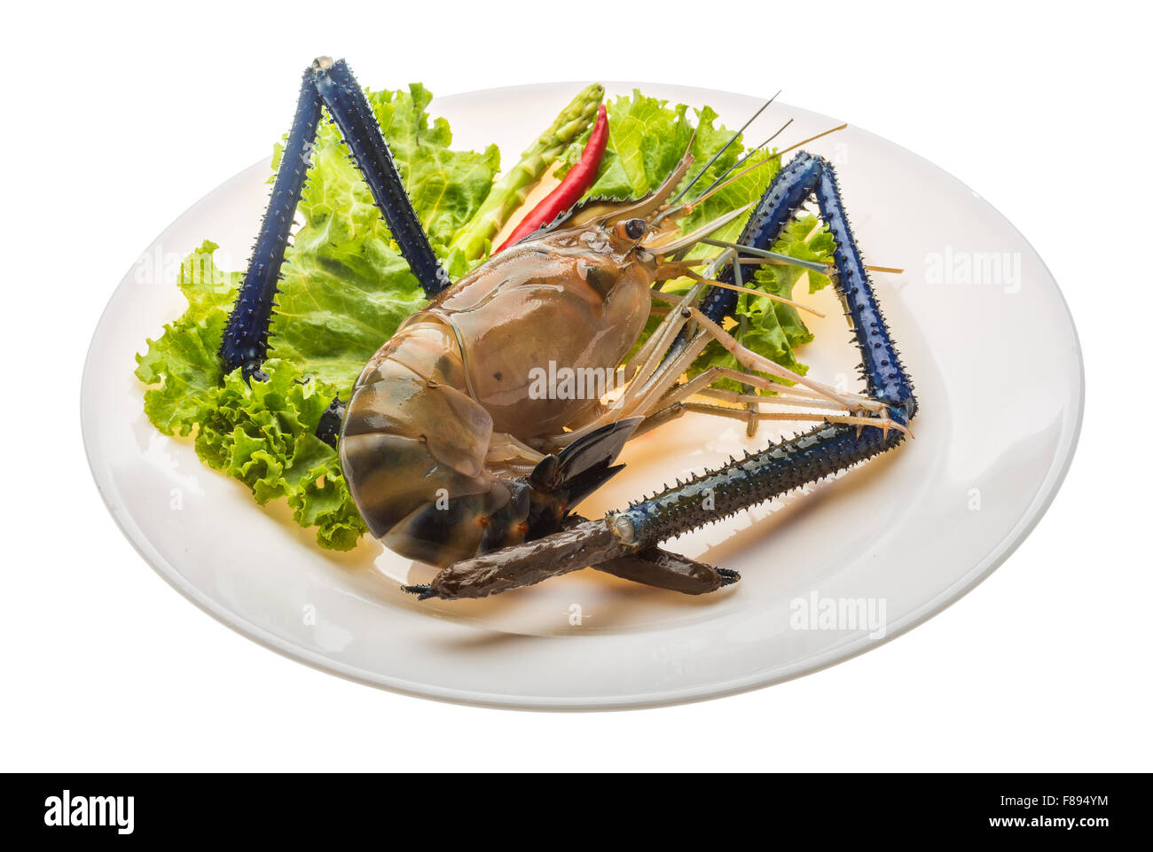 Big Freshwater prawn ready for cooking Stock Photo - Alamy