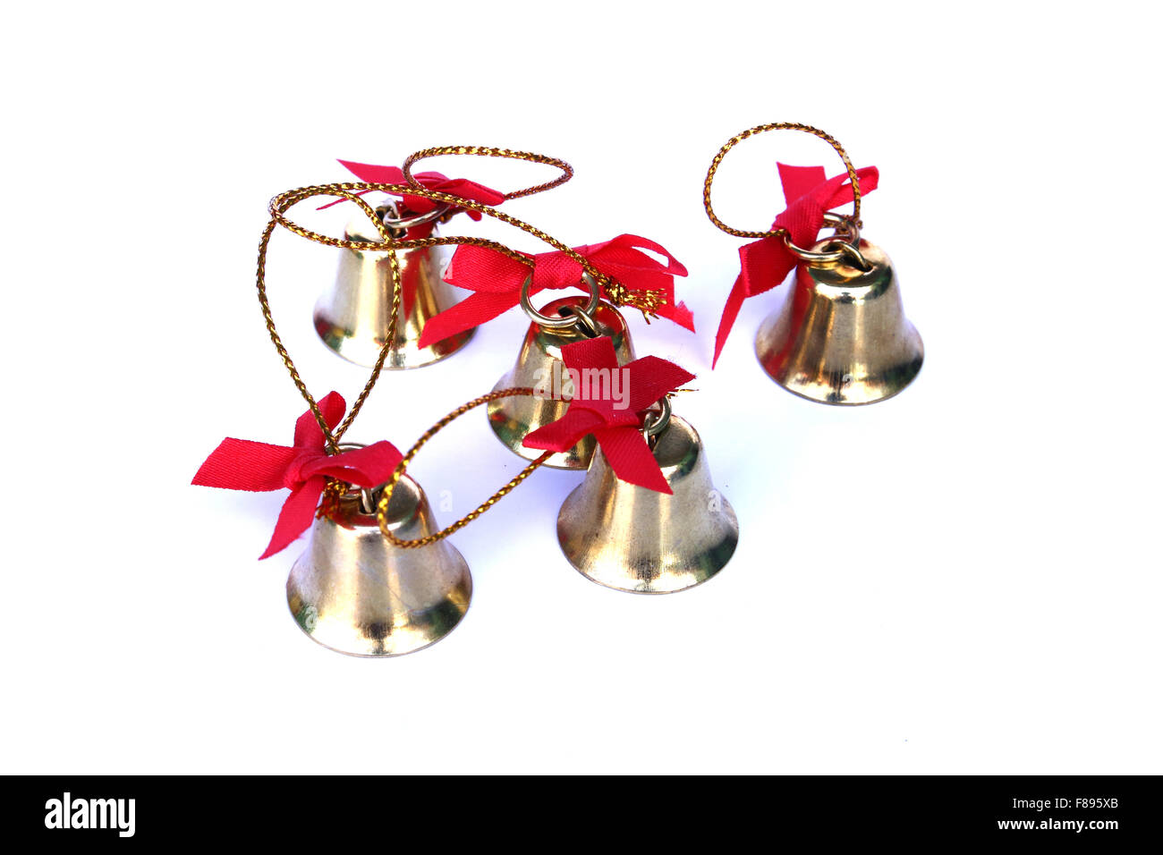 Bell for christmas day on isolated background Stock Photo - Alamy