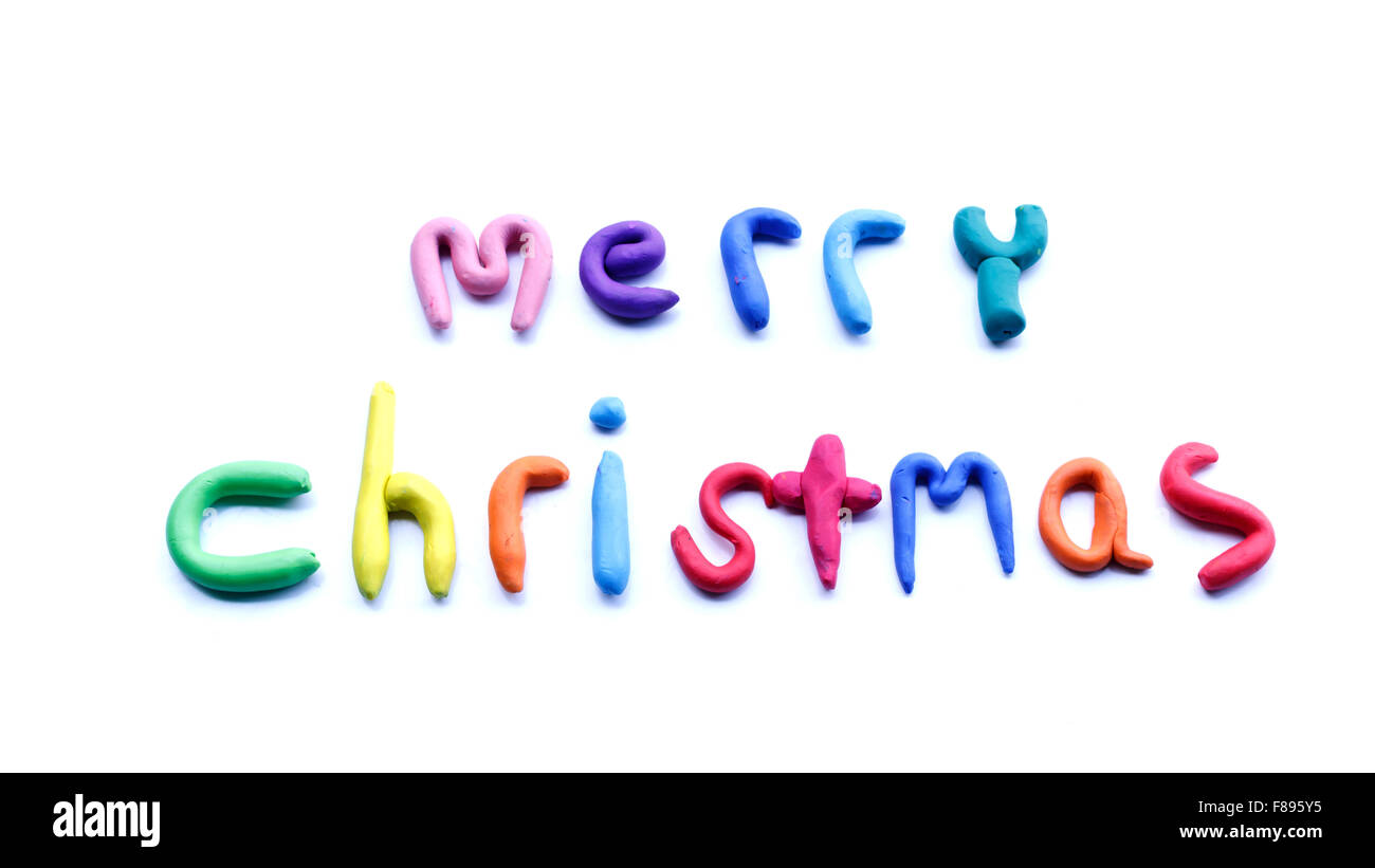 Greeting merry christmas on Cut Out Stock Images & Pictures - Alamy