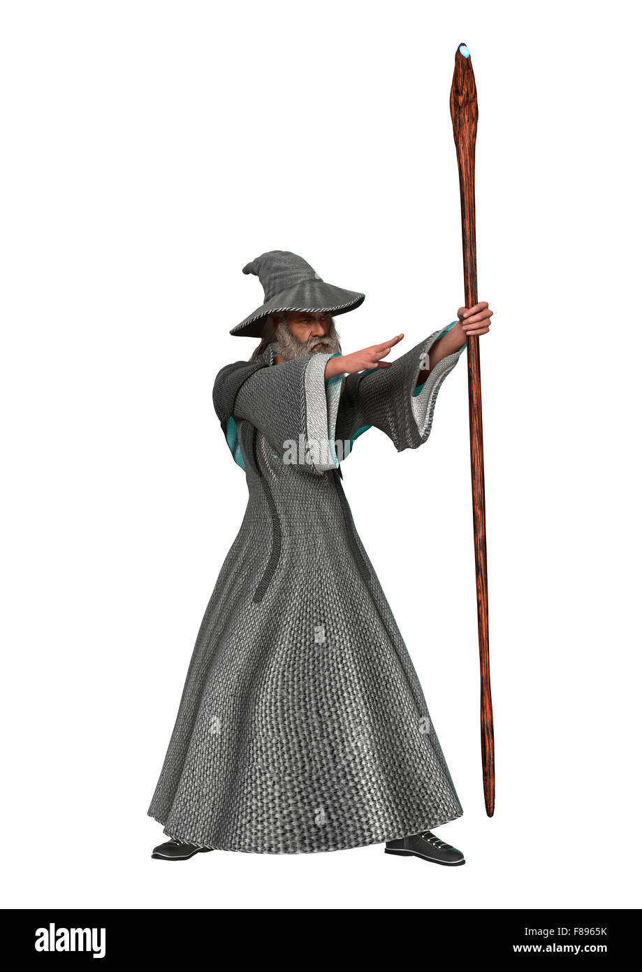 3d digital render fantasy wizard Cut Out Stock Images & Pictures - Alamy