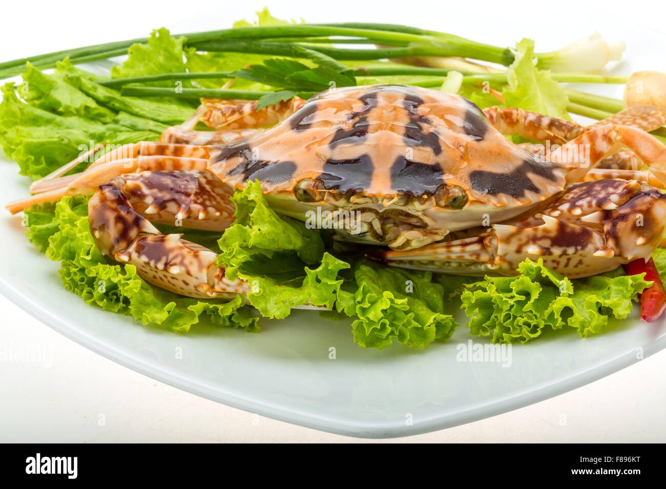 Raw red crab - ready for cooking Stock Photo - Alamy