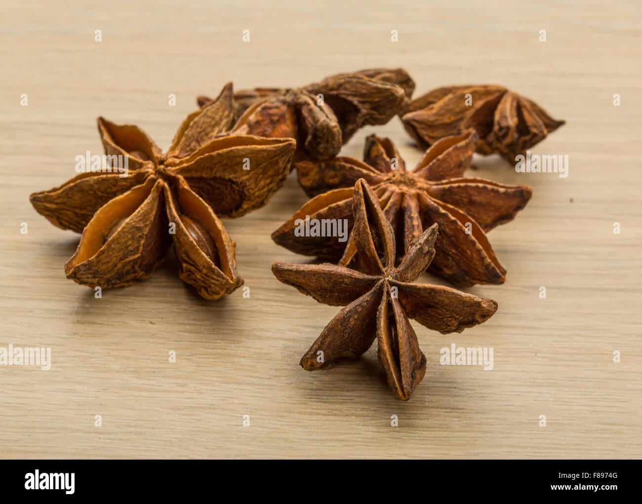 Star anise with mint leaves Stock Photo - Alamy