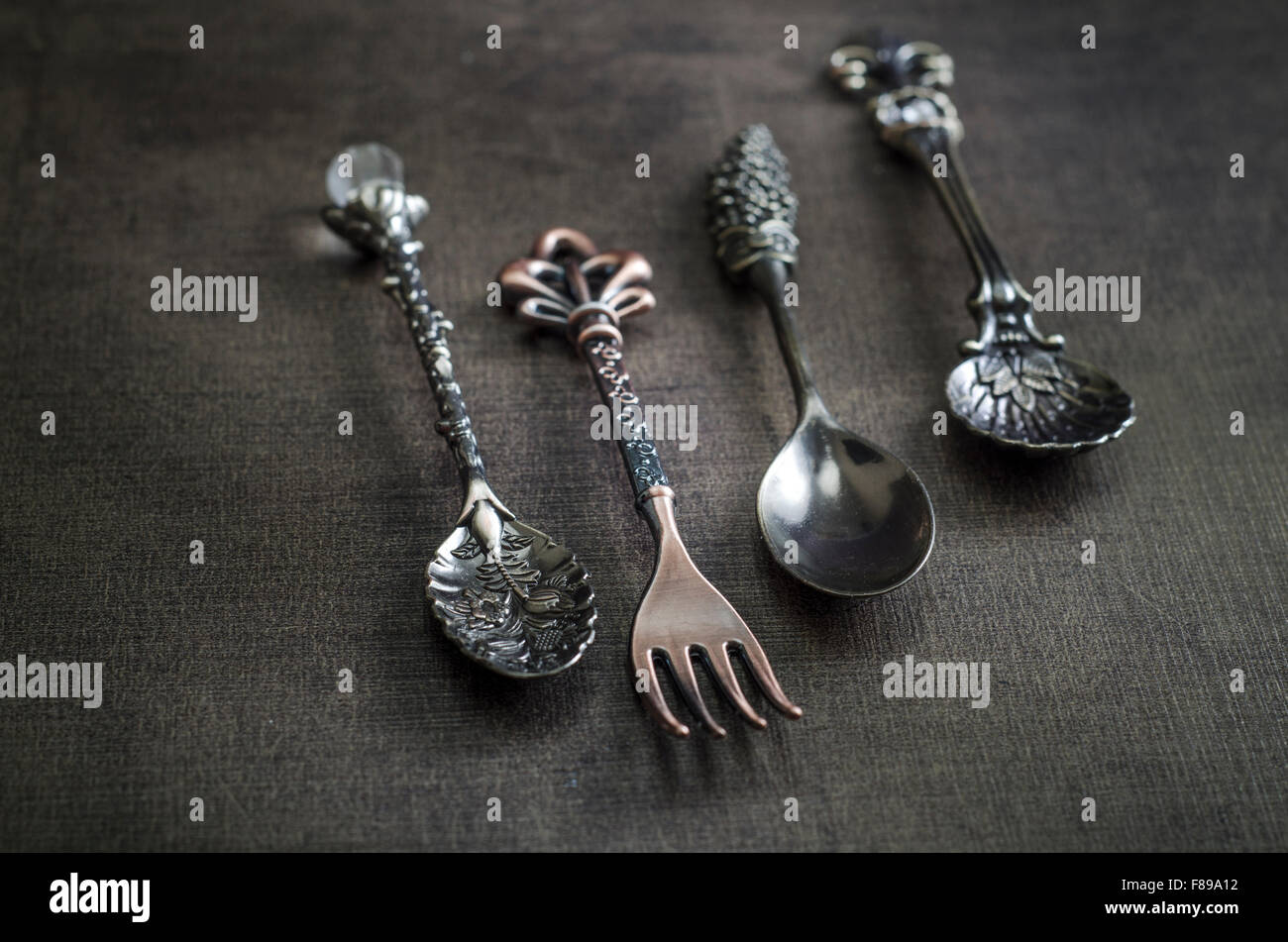 Old spoons hi-res stock photography and images - Alamy