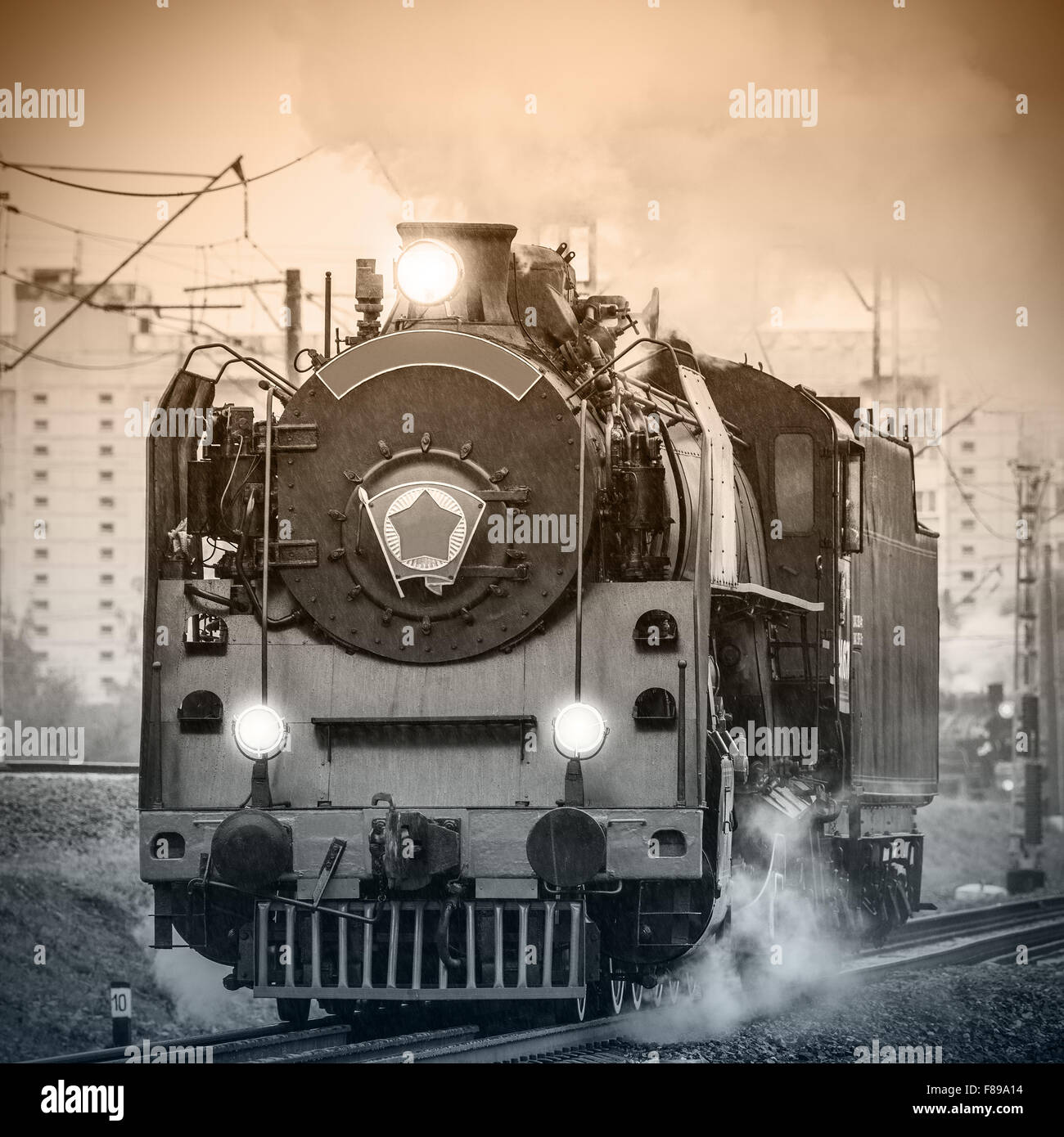 Russian steam train hi-res stock photography and images - Alamy