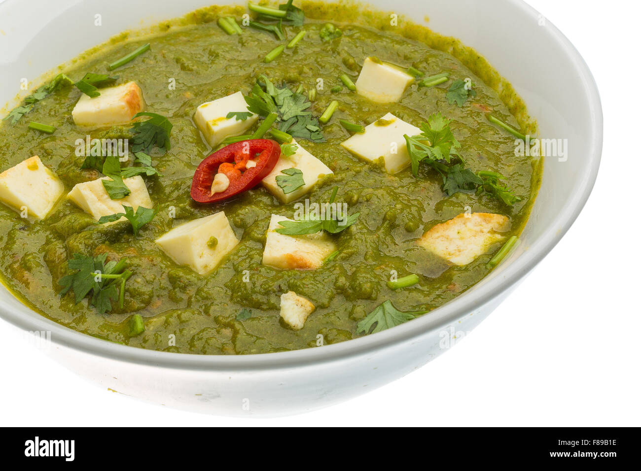 Sag Paneer - traditional Indian food Stock Photo - Alamy