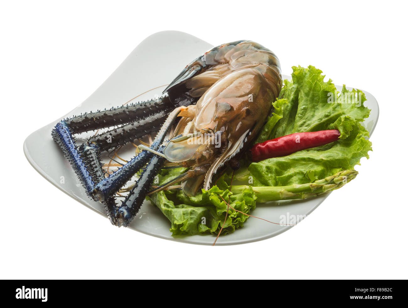 Big Freshwater prawn ready for cooking Stock Photo - Alamy