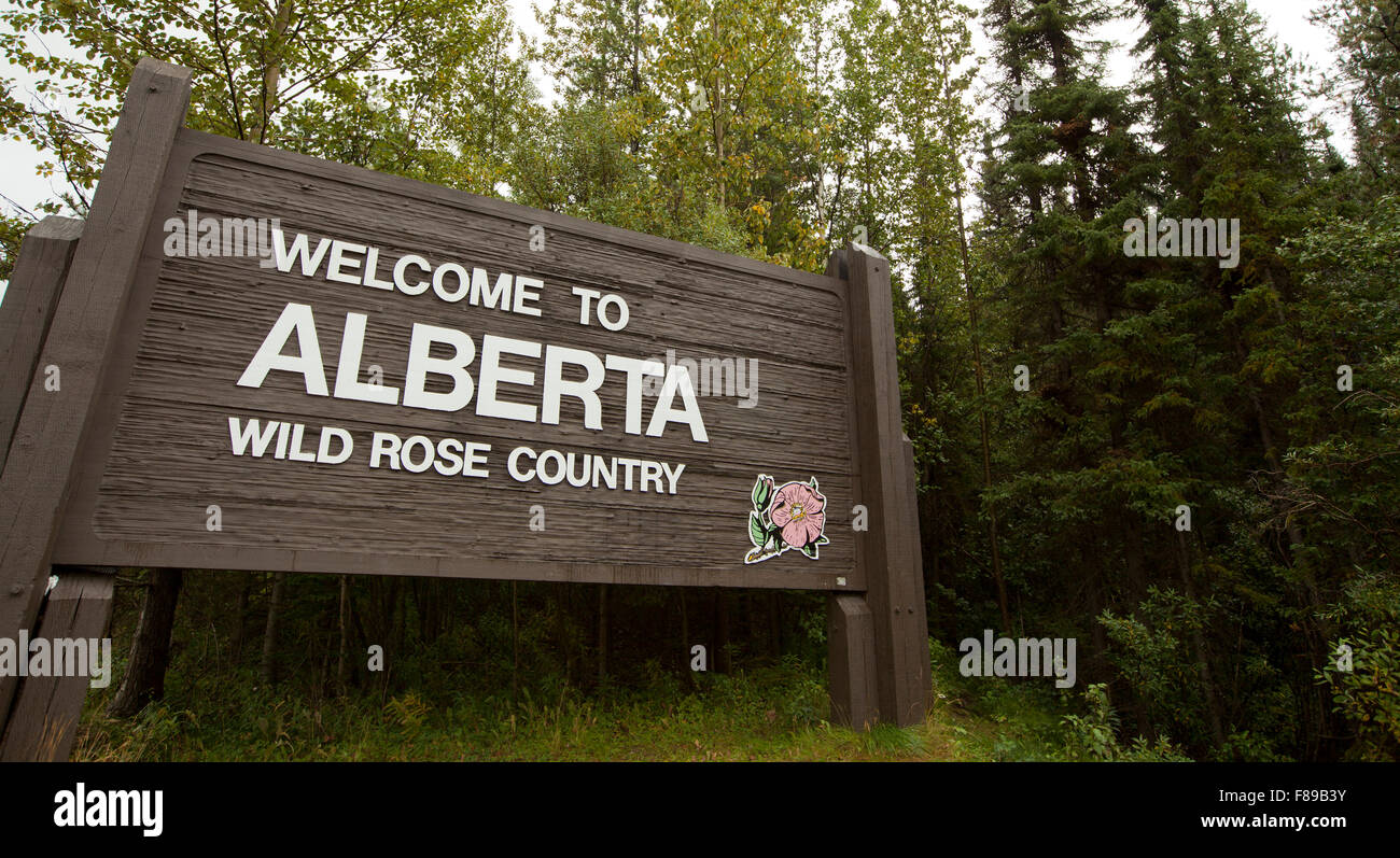 Welcome alberta canada sign hi-res stock photography and images - Alamy