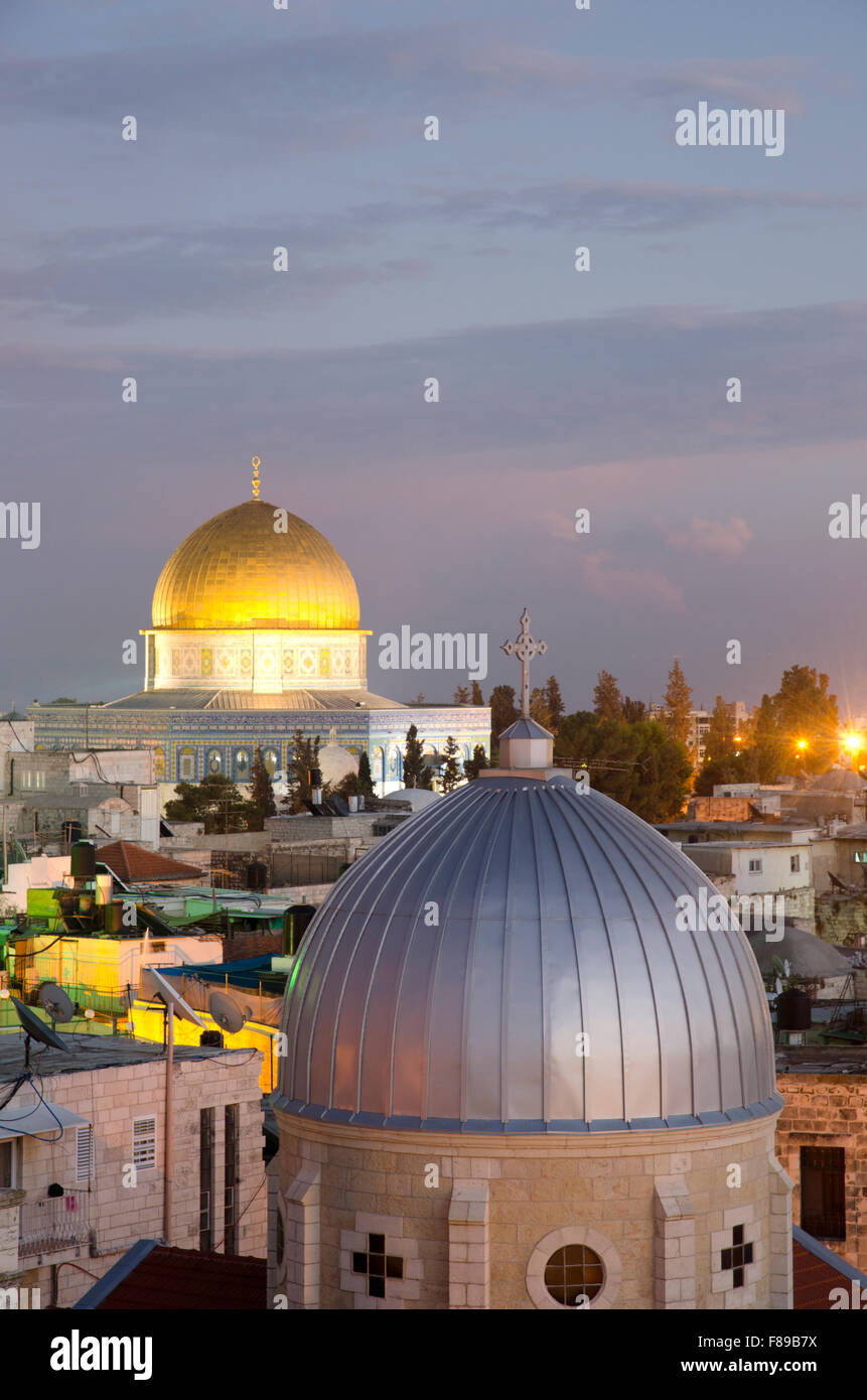 Jerusalem skyline night hi-res stock photography and images - Alamy