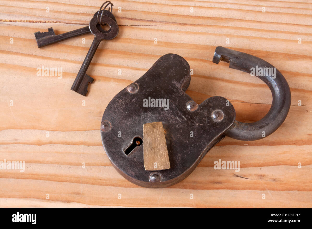 Old Fashioned Lock and Keys Stock Photo - Alamy