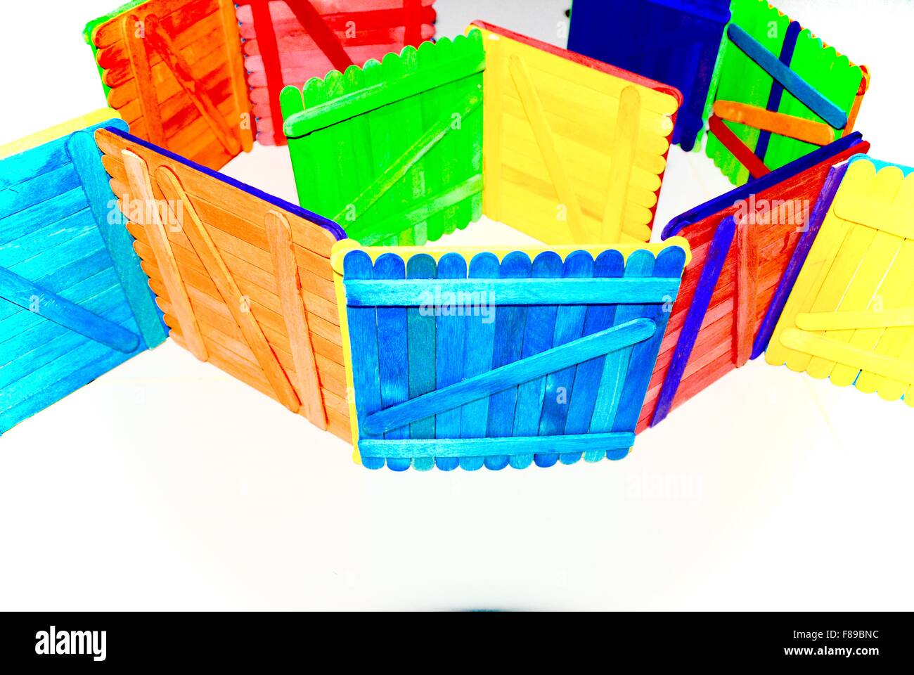 wooden stick made handcraft photo frame Stock Photo - Alamy