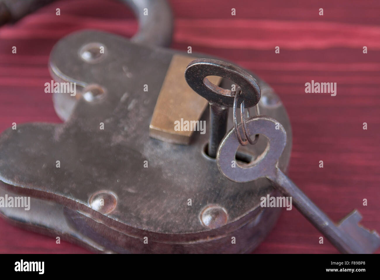 Old Fashioned Lock and Keys Stock Photo - Alamy