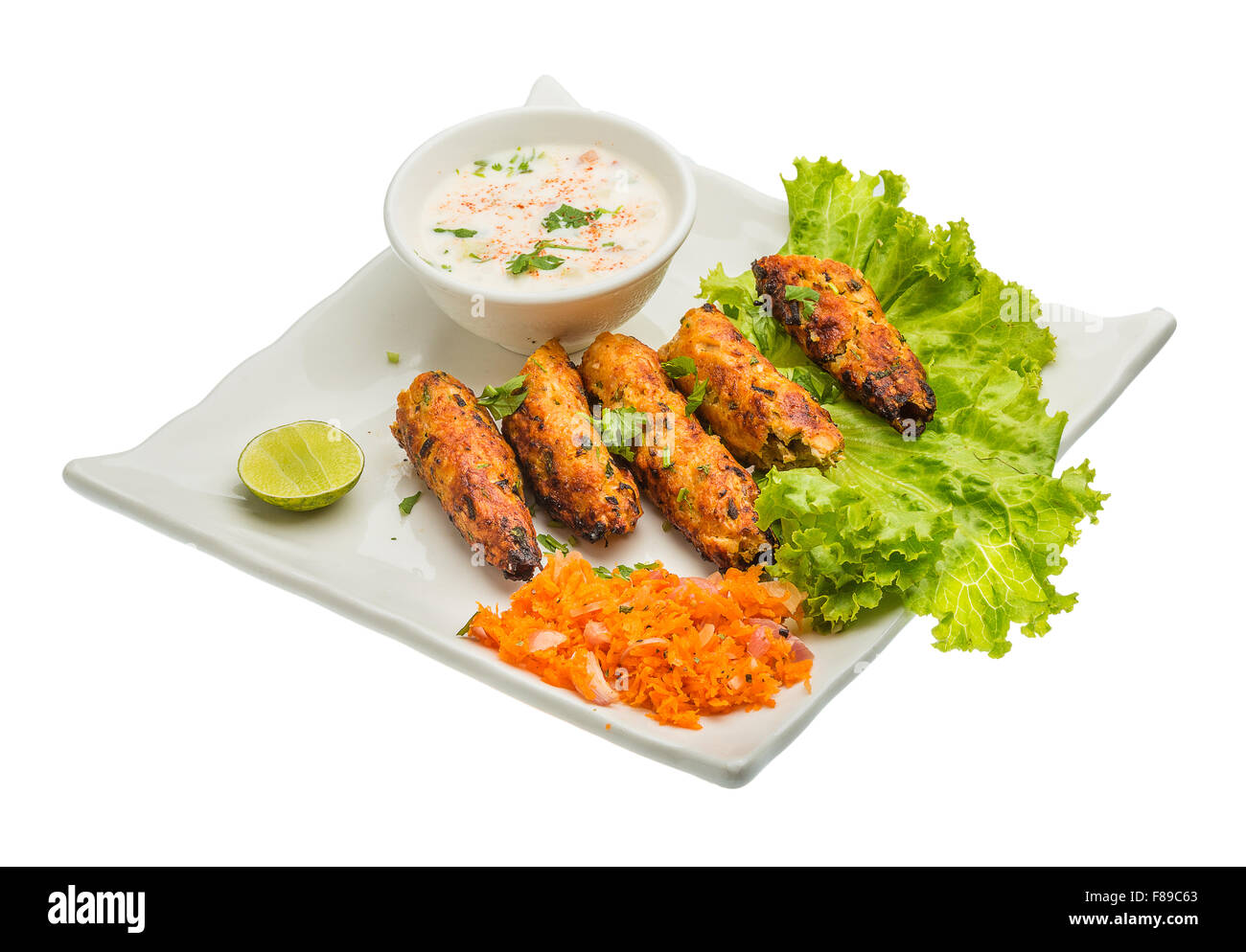 Shish kebab - traditional Indian cuisine Stock Photo - Alamy