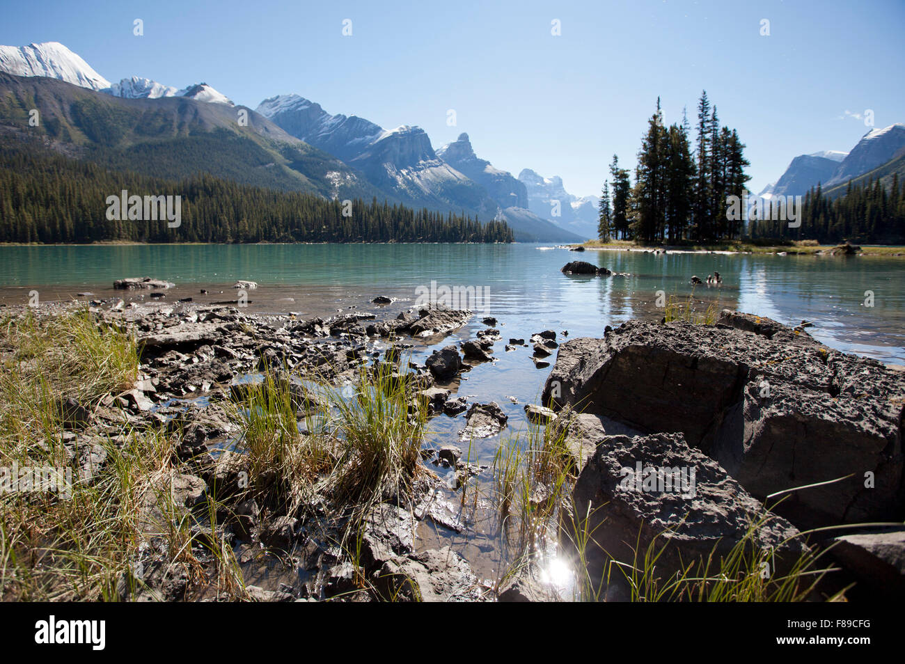 Spirit Island Jasper National park Alberta Canada Stock Photo - Alamy