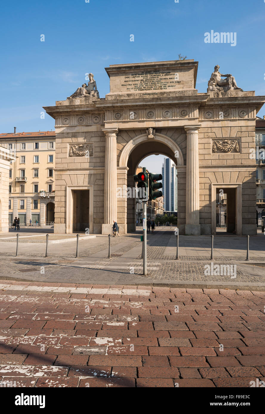 Monumento Di Porta Garibaldi High Resolution Stock Photography and ...