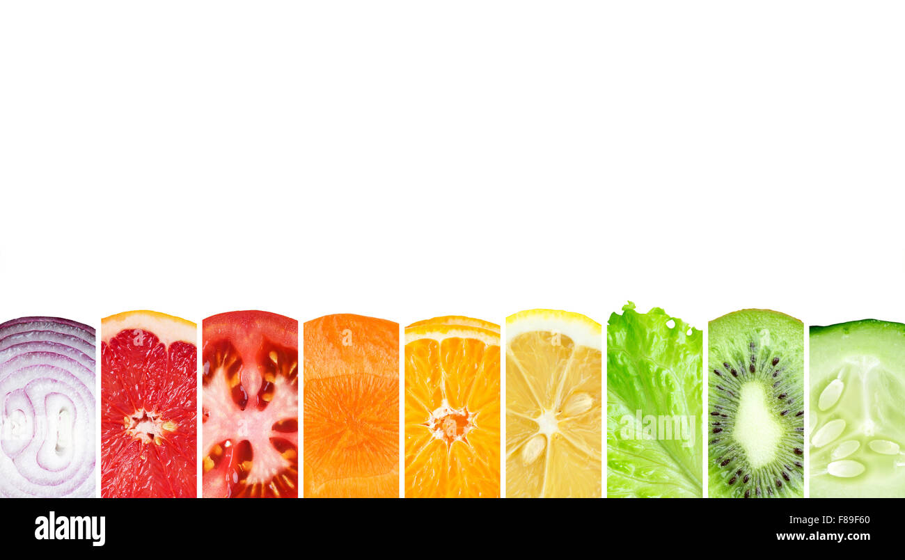 Color fruits, berries and vegetables. Fresh food Stock Photo - Alamy