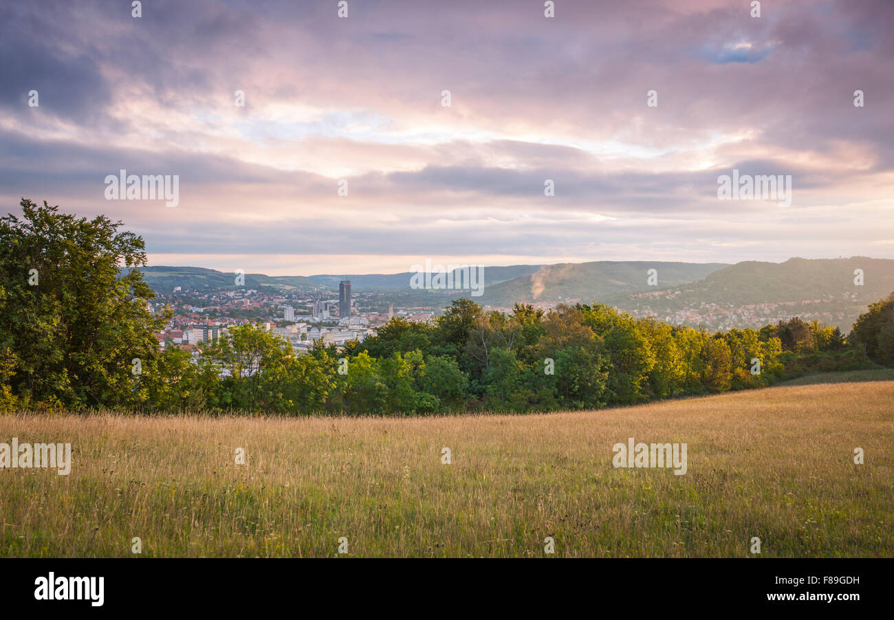 Jena at sunrise, Thuringia, Germany Stock Photo - Alamy