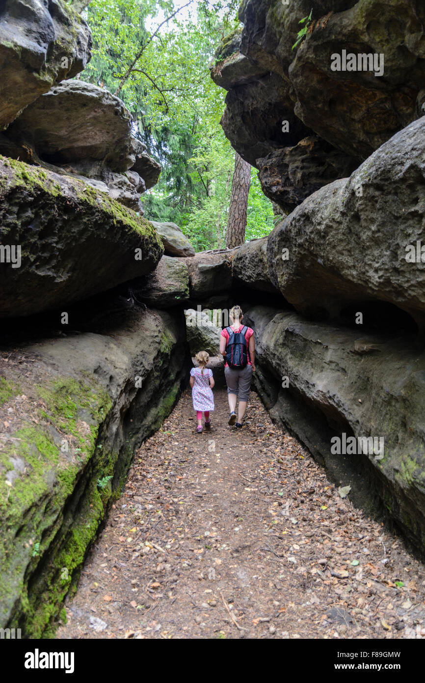 Rock labyrinth langenhennersdorf hi-res stock photography and images ...