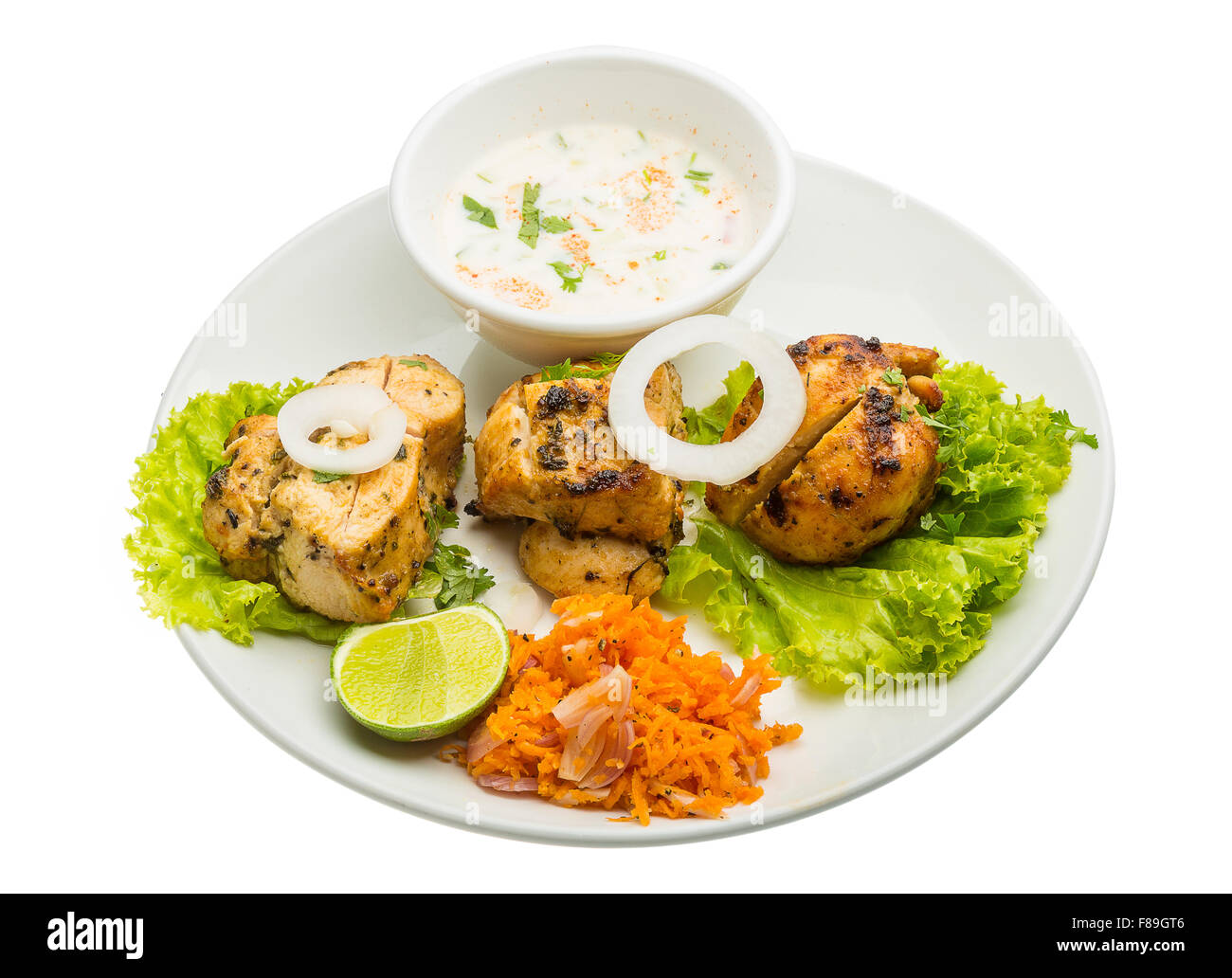 Chicken Tikka - traditional indian food Stock Photo - Alamy