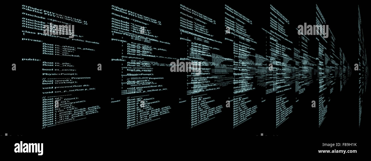 Matrix on black background Stock Photo - Alamy