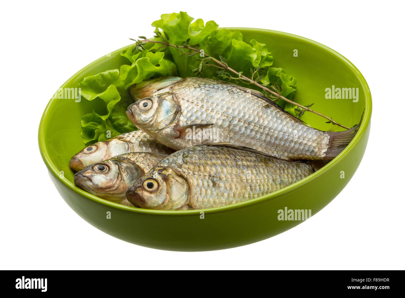 Raw Crucian fish - ready for cooking Stock Photo - Alamy