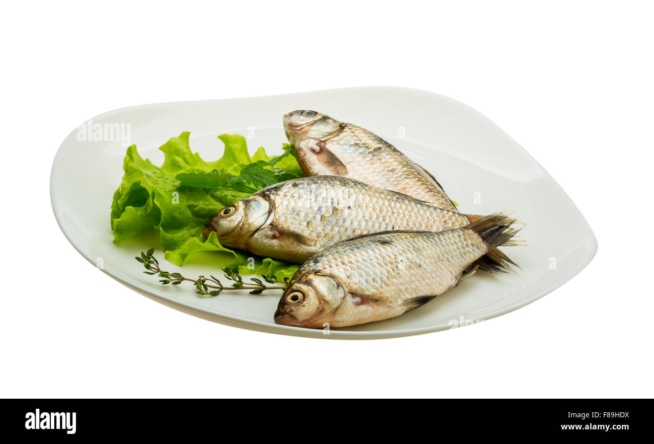 Raw Crucian fish - ready for cooking Stock Photo - Alamy