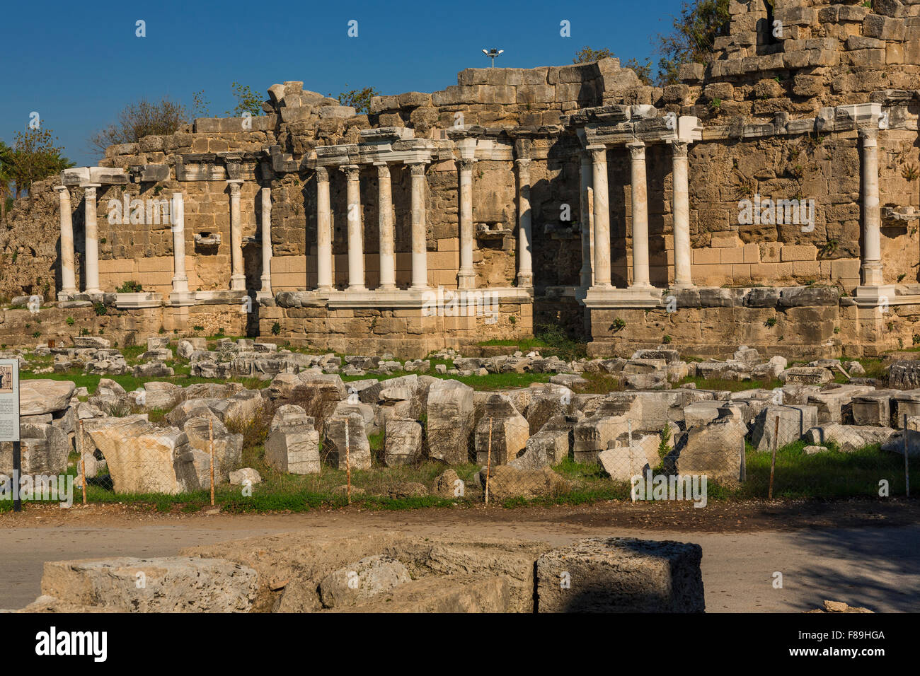 Ruins in Side, Turkey Stock Photo - Alamy