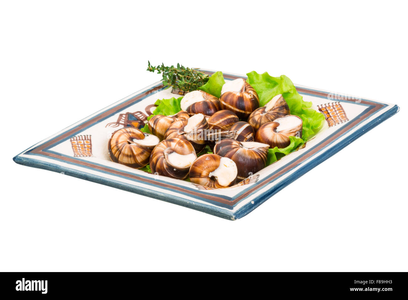 Escargot with cheese sauce Stock Photo - Alamy