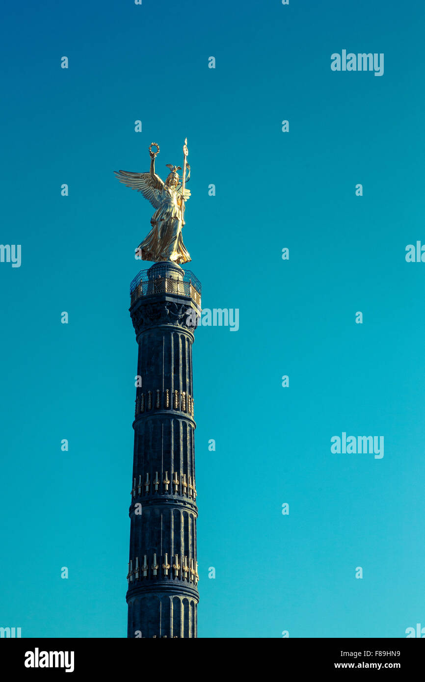 Victoria on the Victory Column, Berlin, Germany Stock Photo - Alamy