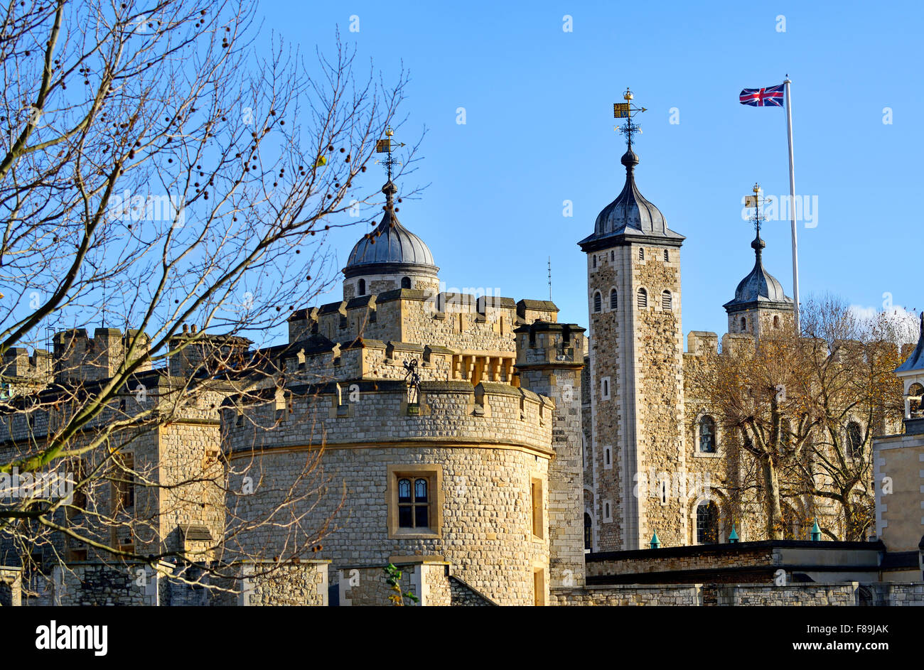 London, England, UK. Tower of London. Devereux Tower (round) White ...