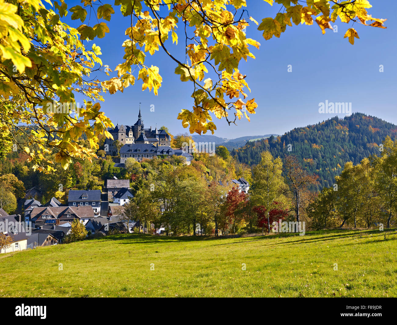 Lauenstein Castle, Ludwigsstadt, Bavaria, Germany Stock Photo - Alamy
