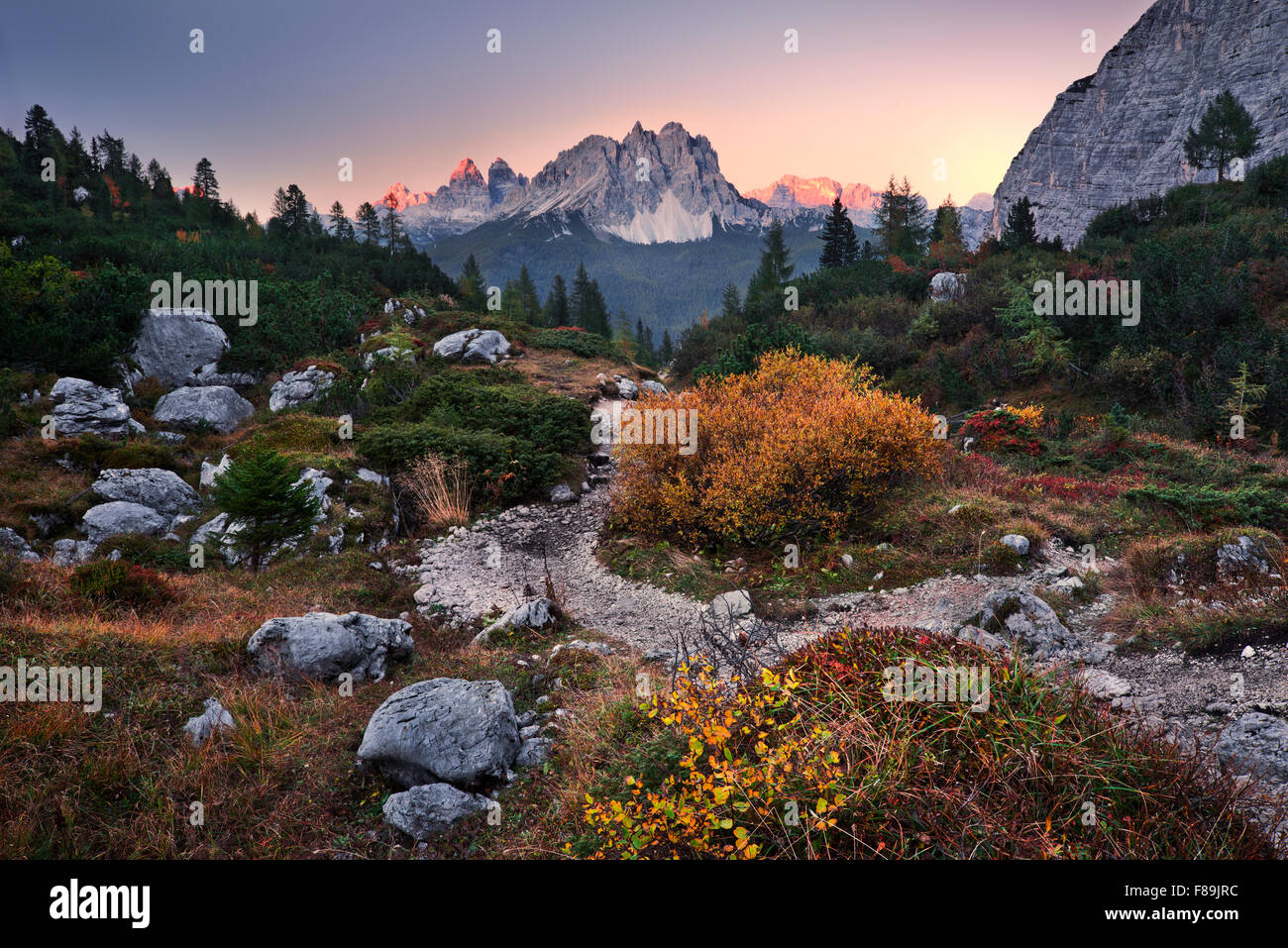 The peaks cadini mountain range hi-res stock photography and images - Alamy