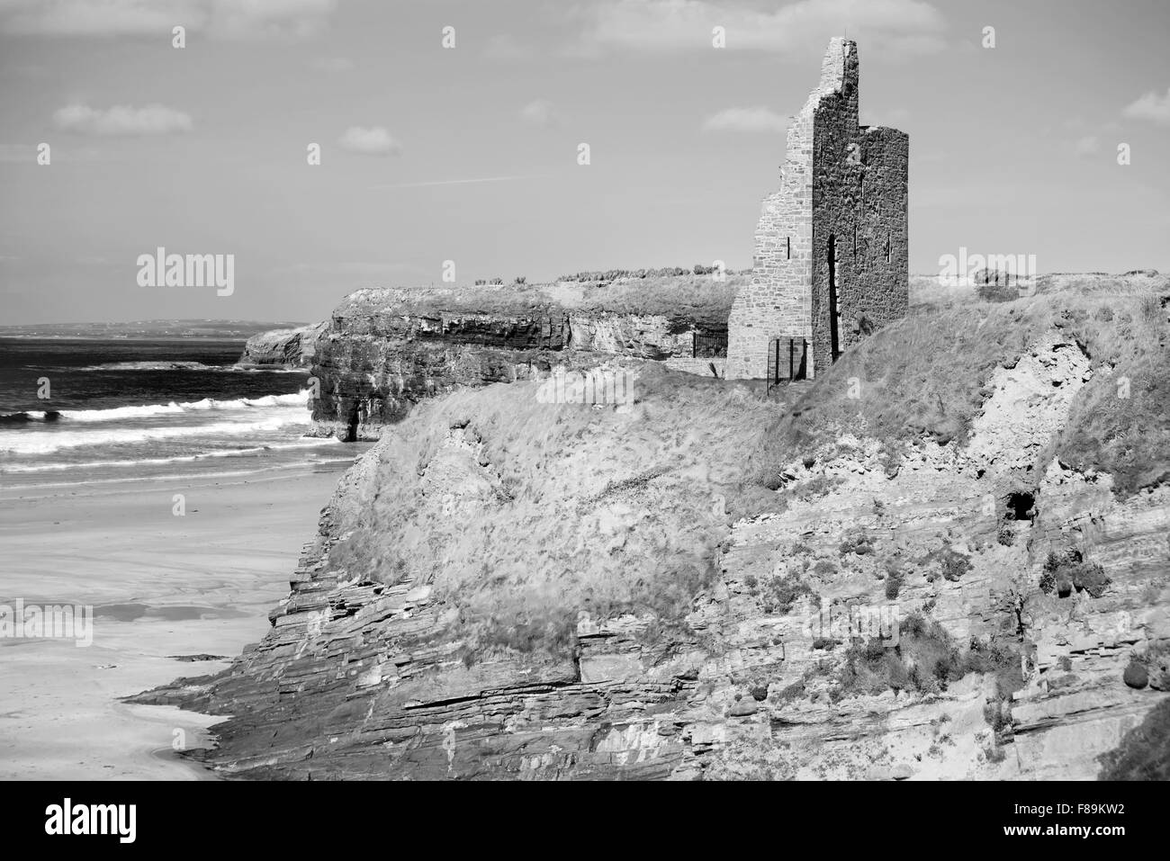 Ruins from old castle Black and White Stock Photos & Images - Alamy