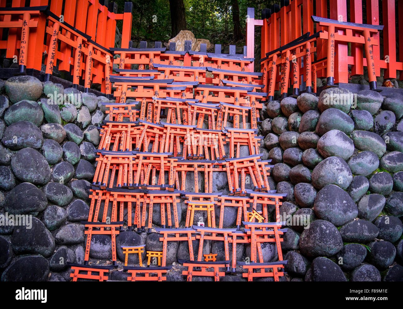 Small torii at Fushimi Inari Taisha, Kyoto ,Japan Stock Photo - Alamy