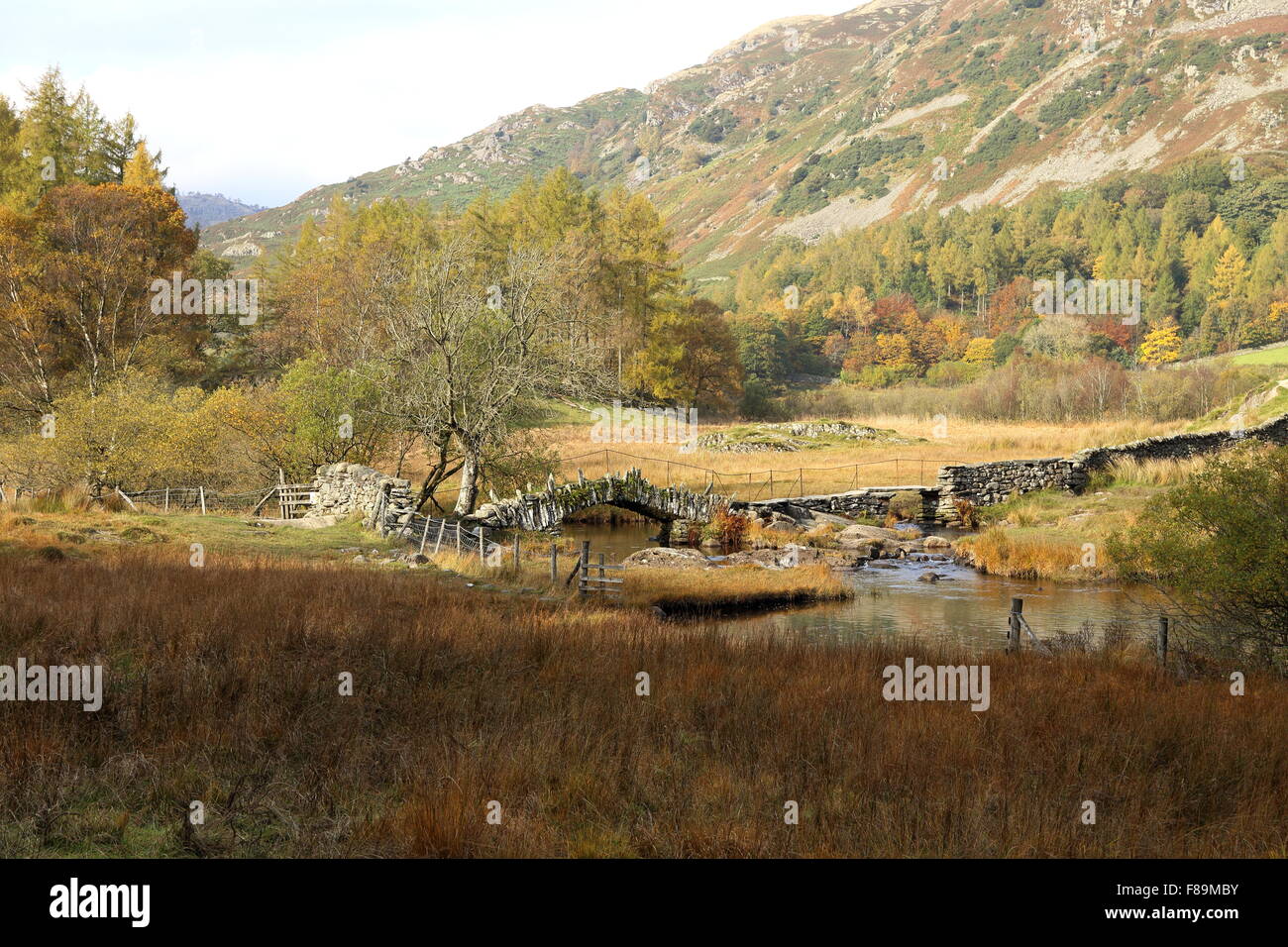 Slaters Bridge in Little Langdale, Cumbria seems as old as the Cumbrian ...
