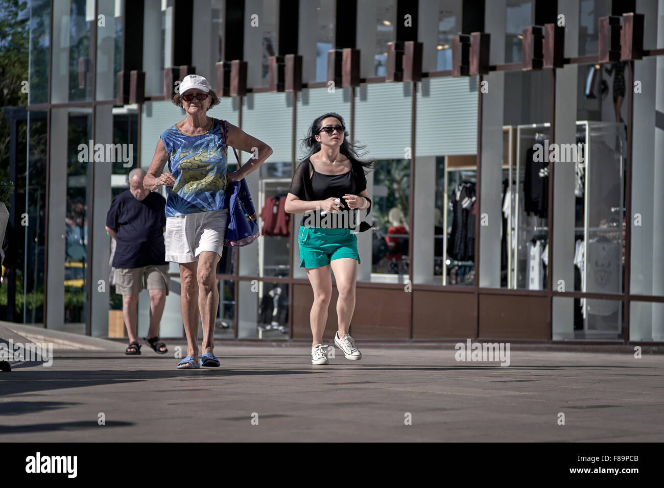 Concept image. Street scene depicting the pace of life between the ...