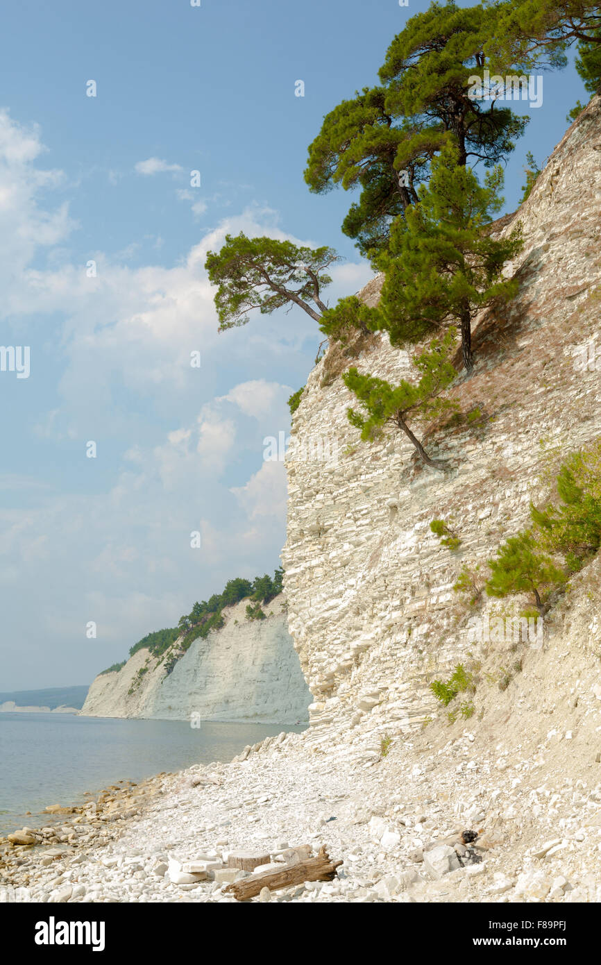 landscape, beach, southern coast of the Caucasus, the blue sea, rocks ...