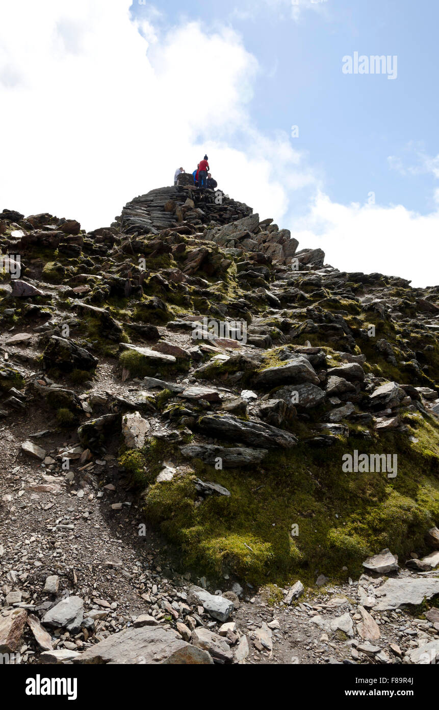 The summit of Mount Snowdon in North Wales Stock Photo - Alamy