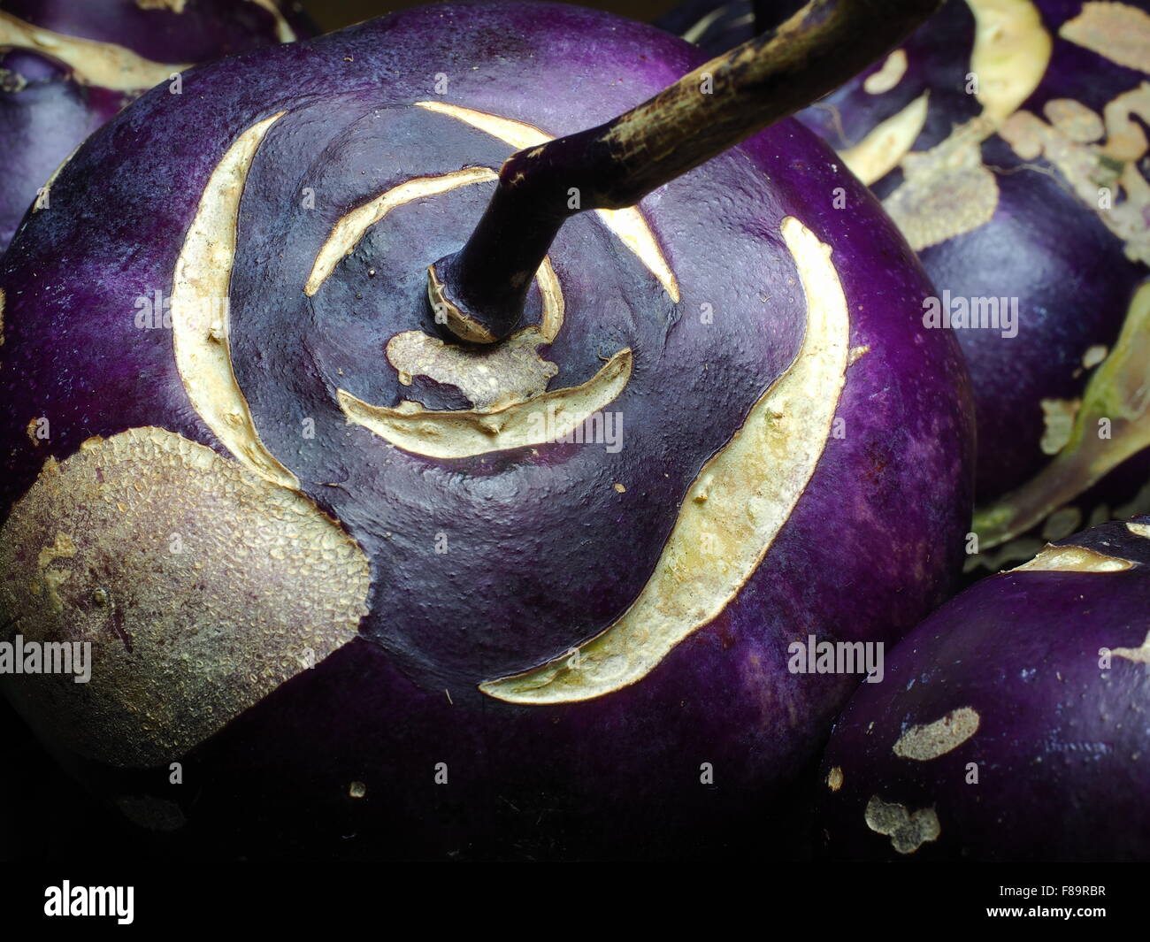 Kohlrabi Vegetable Closeup Stock Photo - Alamy