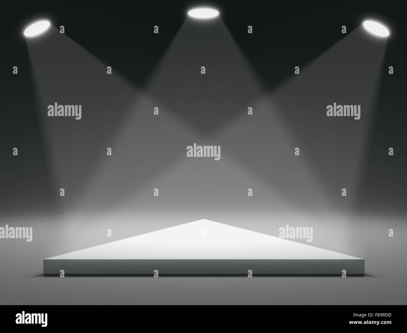 Triangle shape stage Stock Photo - Alamy