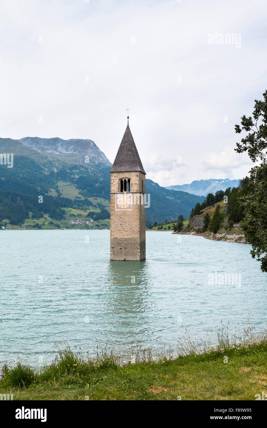 Lake reschen, italy hi-res stock photography and images - Alamy