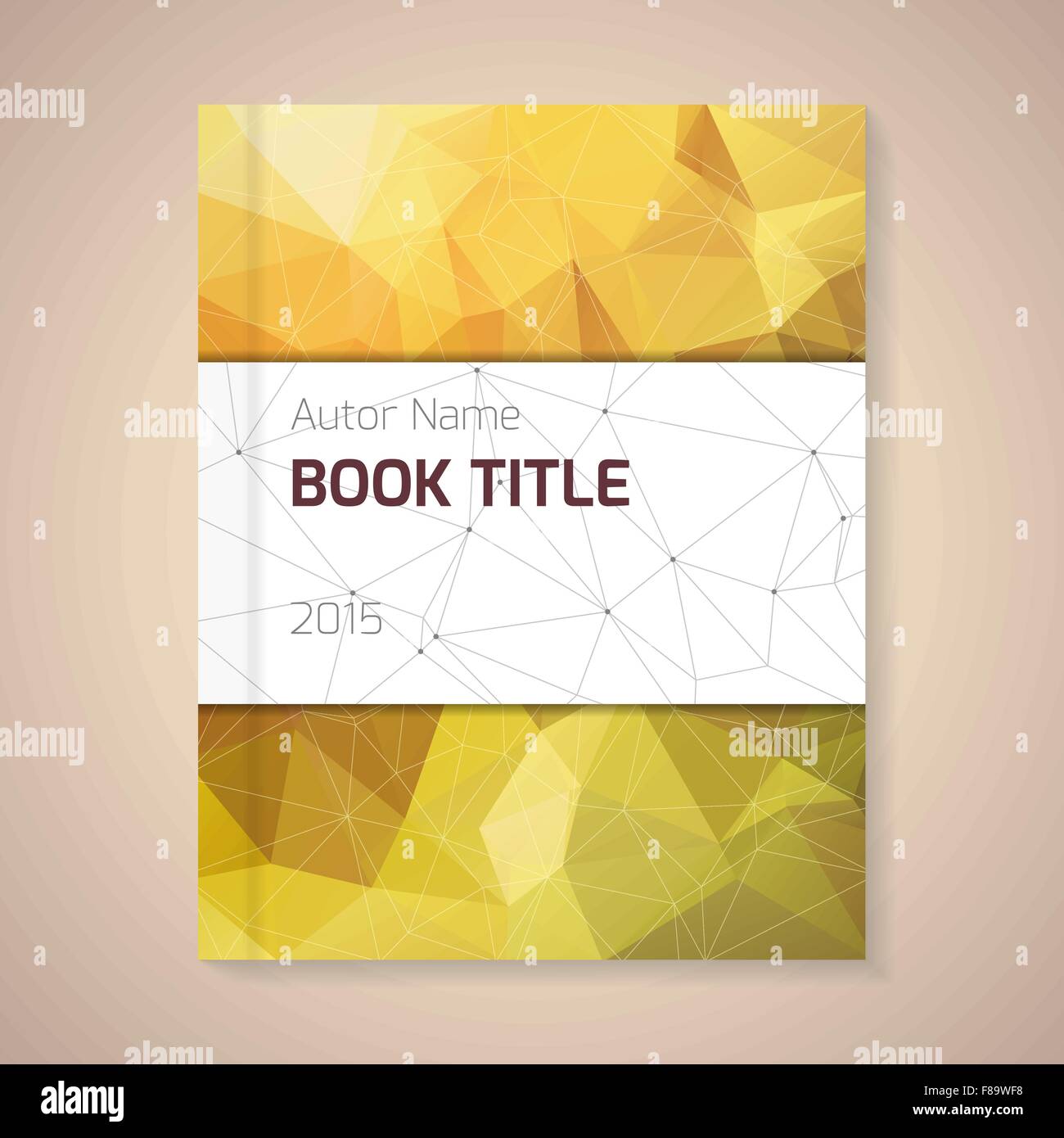 Vector template for book title Stock Vector Image & Art - Alamy
