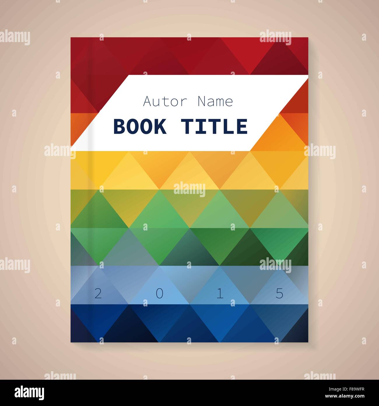 Vector template for book title Stock Vector Image & Art - Alamy